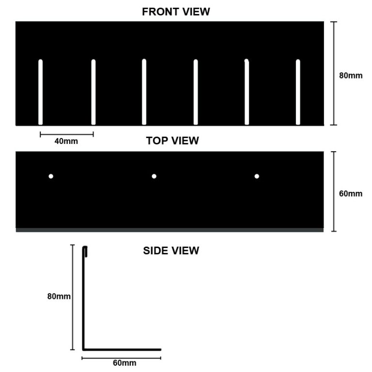 GreenRoofs - Powder Coated Steel straight edge retention trim - Walls ...